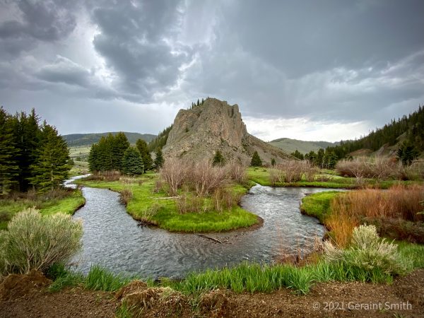 Waterfall, Taos Ski Valley, Valle Vidal, Yellow-rumped Warbler ...