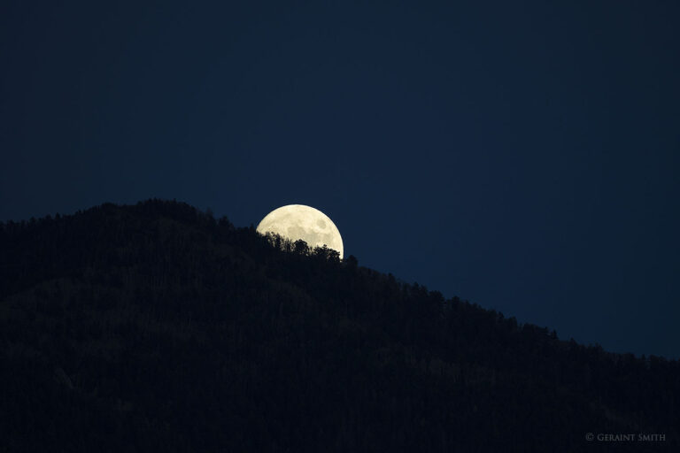Hunter's Moon, Our Moon Rising Over Sangre de Cristo Mountains, NM ...